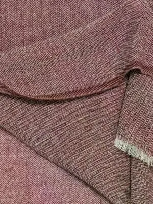 Canali Herringbone-weave Frayed Scarf