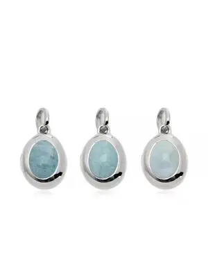Monica Vinader March Aquamarine Locket Necklace