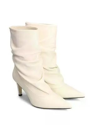 THE SELLER Slouchy Pointed-toe Ankle Boots