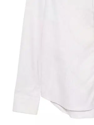 Canali Micro-check Spread-collar Shirt - Neutrals