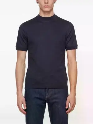 Canali Mock-neck T-shirt