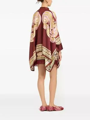 La DoubleJ Mini Foulard Skirt With Fringe - Red