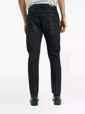 DONDUP Logo-plaque Straight-leg Jeans