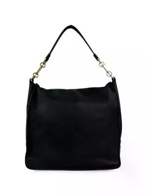 Loewe 2000-2010 Leather Anagram Handbag - Black