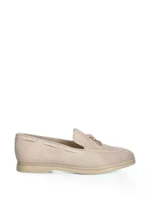Guess Aryanai Suede Loafers - Neutrals