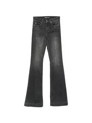 Liu Jo Faded Flared-leg Jeans - Grey