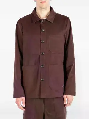 SOCIETE ANONYME Patch-pocket Cotton Jacket - Brown