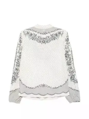 TWINSET Floral-print Polka-dot Shirt