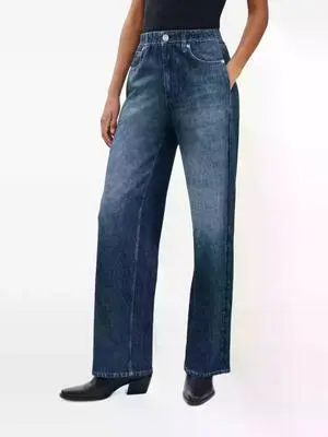 Rag & Bone Miramar Wide-leg Denim-effect Trousers