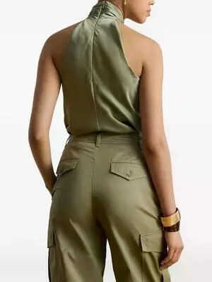 Ralph Lauren Halterneck Twist Detail Blouse