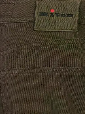 Kiton Logo-patch Straight-leg Jeans