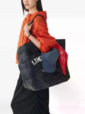 STUDIO TOMBOY Camouflage-print Logo-print Tote Bag
