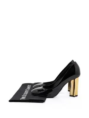 LOUIS VUITTON Round-toe Block-heel Pumps