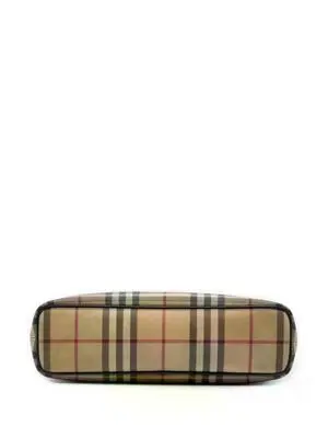 Burberry 2000-2017 House Check Coated Canvas Shoulder Bag