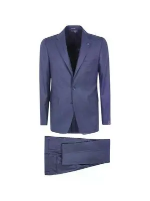Tagliatore Bruce One-breasted Virgin Wool Jacket - Blue
