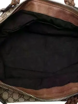 Gucci Gg Canvas Bamboo Bar Tote Bag