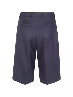 Tagliatore Pleated Wool Shorts