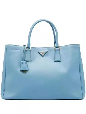 Prada 2010-2026 Large Saffiano Lux Galleria Tote Bag - Blue