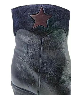 MADISON MAISON Embroidered Star Ankle Boots
