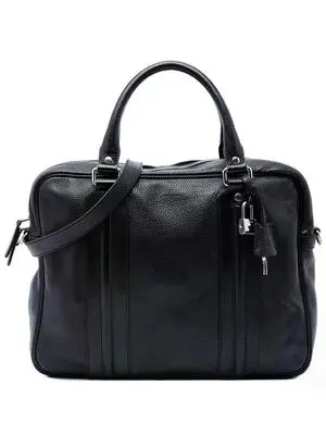 Gucci 2016-2026 Leather Business Bag - Black