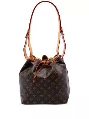 LOUIS VUITTON 2011 Monogram Petit Noe Bucket Bag - Brown