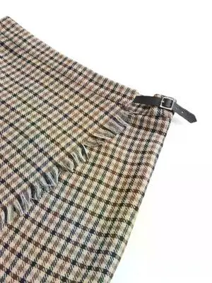 Woolrich Checked Wraparound Skirt