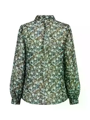 I BLUES Floral-print Ruffled Blouse