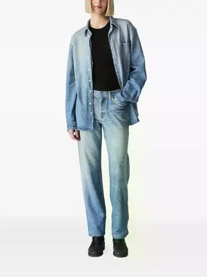 Vera Wang Denim Illusion Cotton Shirt