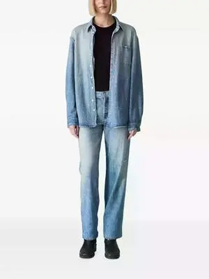 Vera Wang Denim Illusion Cotton Shirt