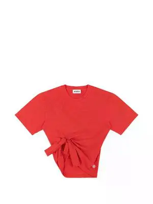 AREA Knot-detail T-shirt