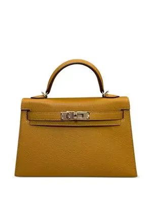 Hermès 2026 Mini Kelly Sellier 20 Handbag - Yellow