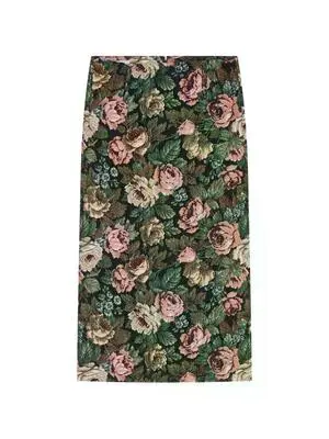 Dries Van Noten Long Floral Skirt