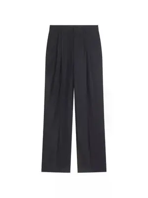 Dries Van Noten Straight-leg Wool Pants - Black