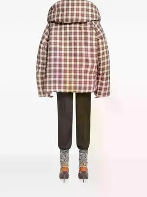 Dries Van Noten Checked Cotton Flannel Puffer Jacket