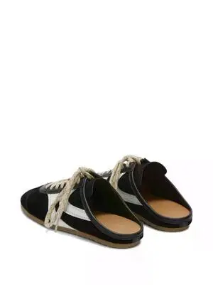 Dries Van Noten Suede-stripe Sneakers Mules