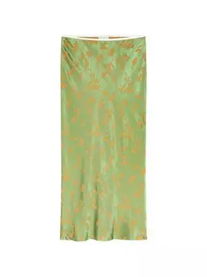 Dries Van Noten Jacquard Midi Skirt - Green