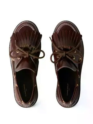 Claudie Pierlot Leather Boat Shoes