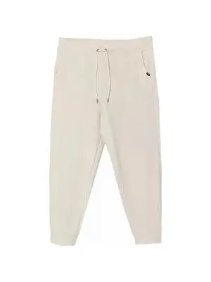 Dkny Ribbed Track Pants - Neutrals