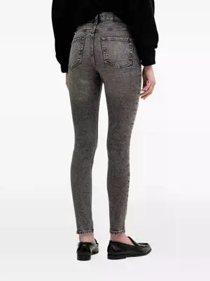 Dkny Acid-wash Skinny-cut Jeans