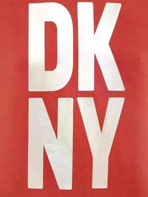Dkny Logo Print T-shirt - Red