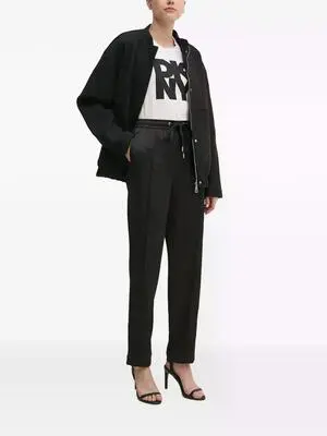 Dkny Drawstring-waistband Straight-leg Trousers