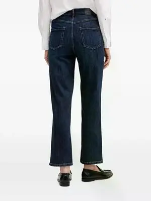Dkny Logo-patch Straight-leg Jeans