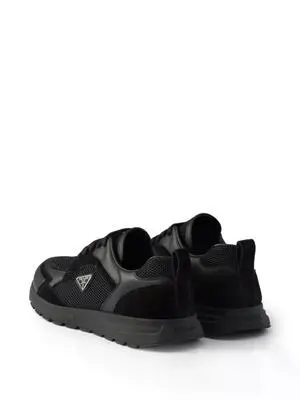 Prada Prax Leather And Fabric Sneakers