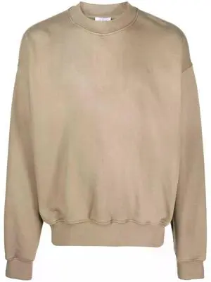Off-White Logo-embroidered Cotton Sweatshirt - Neutrals
