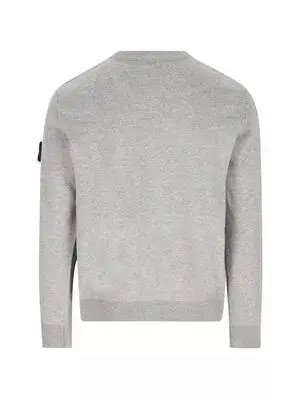 Stone Island Logo-patch Crew-neck Sweater