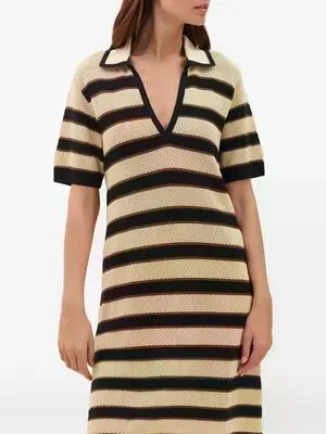 ERES Hémisphère Striped Knitted Mini Dress