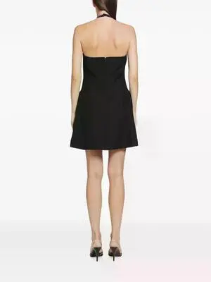 Valentino Garavani Crystal-embroidered Bow Mini Dress
