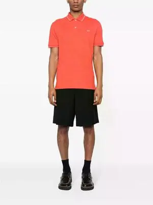 Paul & Shark Logo-patch Cotton Polo Shirt - Red