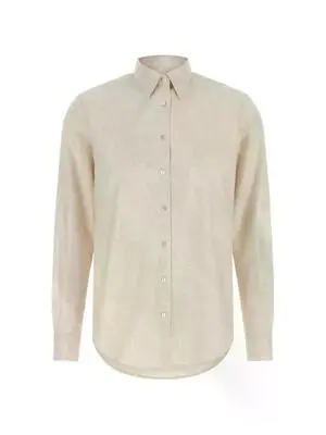 XACUS Melange Flannel Shirt - Neutrals