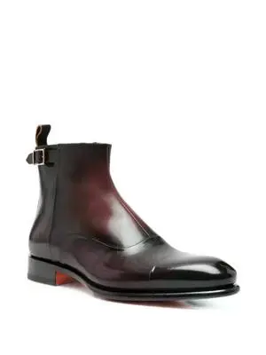 Santoni Buckle-detail Zip-fastening Boots